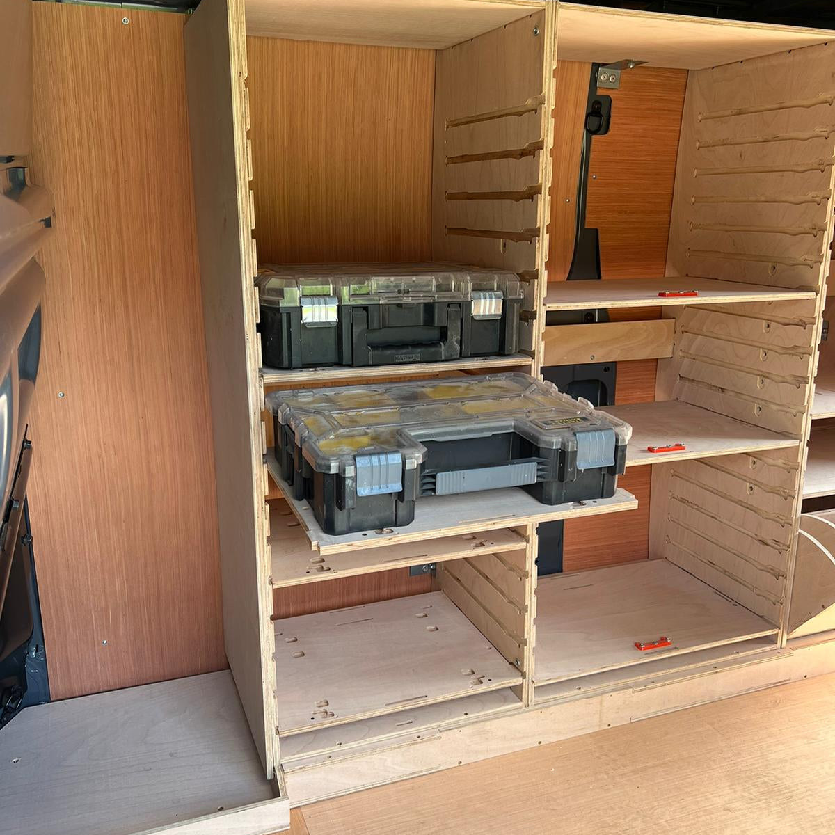 Lightweight Wooden Van Racking for EV Vans | Custom Solutions UK