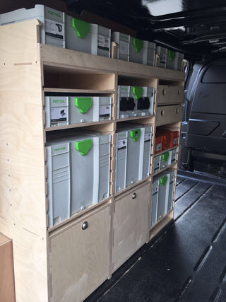 Pro Unique 1200 D2 Systainer Racking - Long Wheelbase Vans – Custom ...
