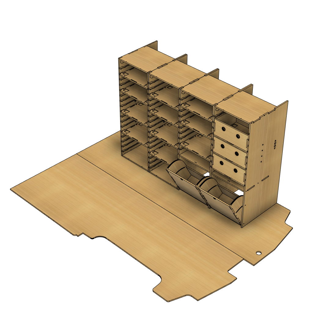 Festool Small Wheel Base Transit Custom Van Racking – Custom Solutions UK